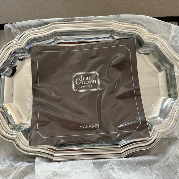 Dining | Jean Couzon Beautiful Stainless Oval Serving Tray Made In ...